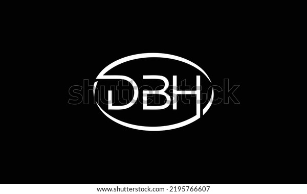 Letter Dbh Initial Logo Design Template Stock Vector (Royalty Free ...