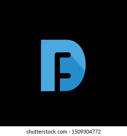 Letter Df Logo Vector Download: Stock-Vektorgrafik (Lizenzfrei ...