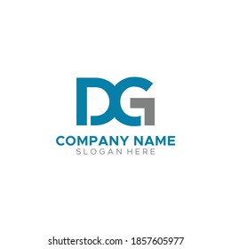 Letter Dg Logo Design Template Stock Vector (Royalty Free) 1857605977 ...