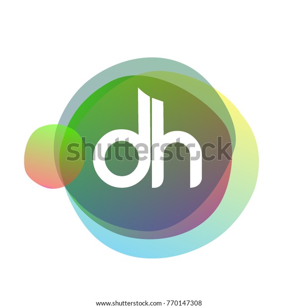 Letter Dh Logo Colorful Splash Background 스톡 벡터(로열티 프리) 770147308 ...