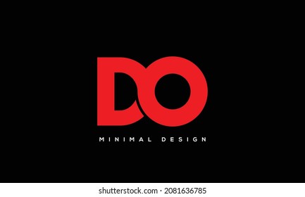 Letter Do Od Logo Design Vector Stock Vector (Royalty Free) 2081636785 ...