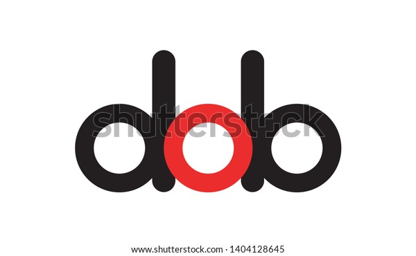 Letter Dob Logo Icon Design Template Stock Vector (Royalty Free ...