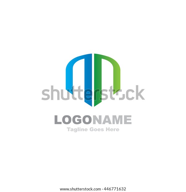 Letter Double N Logo Stock Vector (Royalty Free) 446771632 | Shutterstock
