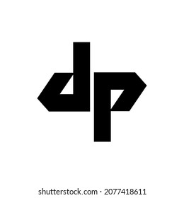 Letter Dp Monogram Logo Design Stock Vector (Royalty Free) 2077418611 | Shutterstock