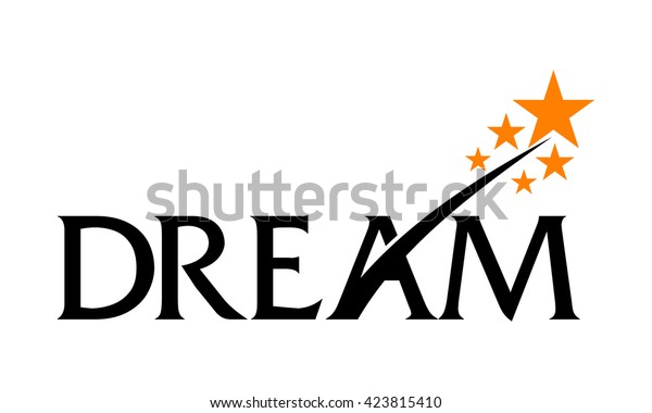 Letter Dreams Logo Stock Vector (Royalty Free) 423815410