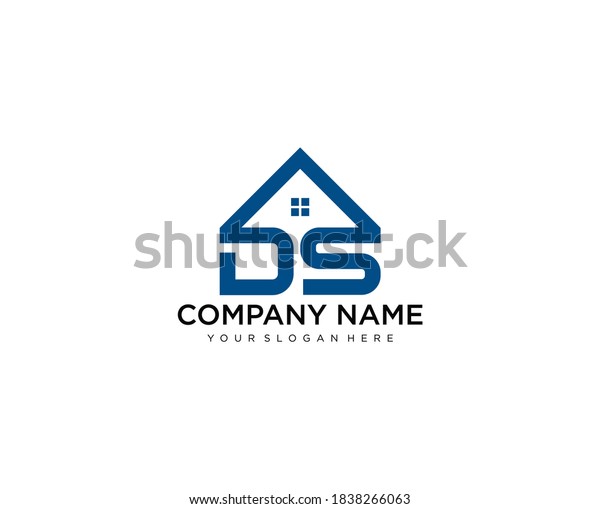 Letter Ds Line Logo Design Linear Stock Vector (Royalty Free ...