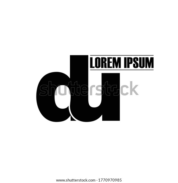 Letter Du Logo Icon Design Vector Stock Vector (Royalty Free) 1770970985