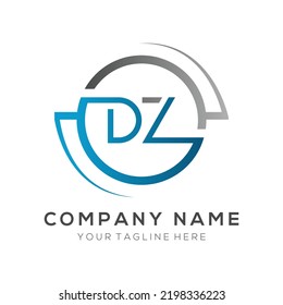 Letter Dz Logo Design Vector Template Stock Vector (Royalty Free ...