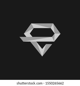 Letter E Diamond Luxury Creative Logo Stock Vector (Royalty Free ...