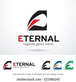 Letter E Eternal Logo Template Design Stock Vector (Royalty Free ...