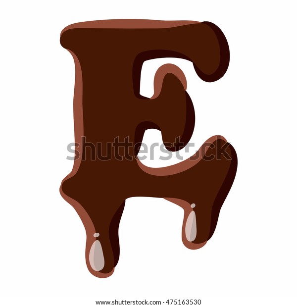 Letter E Latin Alphabet Numbers Symbols Stock Vector (Royalty Free ...