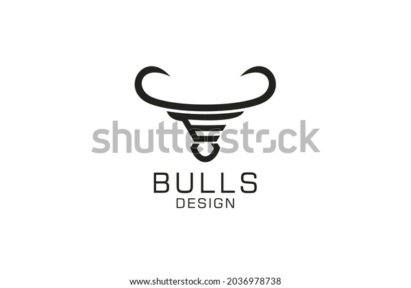 Letter E Logo Bull Logohead Bull Stock Vector (Royalty Free) 2036978738