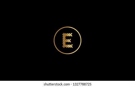 Letter E Logo Circle Frame Logo Stock Vector (Royalty Free) 1327788725 | Shutterstock