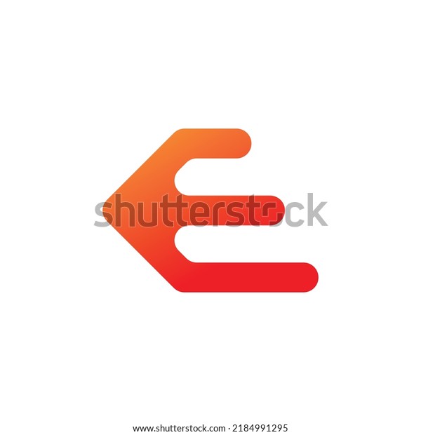 Letter E Modern Vector Logo Design Stock Vector (Royalty Free ...