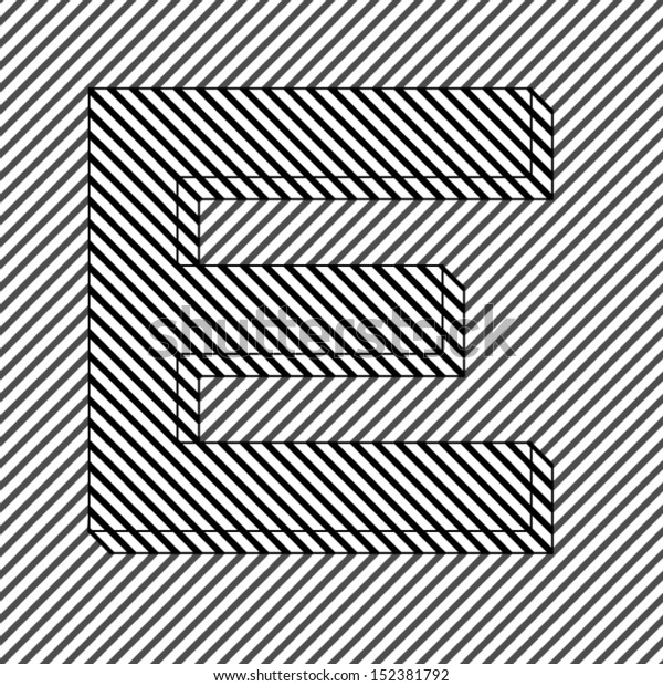 Letter E Optical Illusion Alphabet: เวกเตอร์สต็อก (ปลอดค่าลิขสิทธิ์ ...