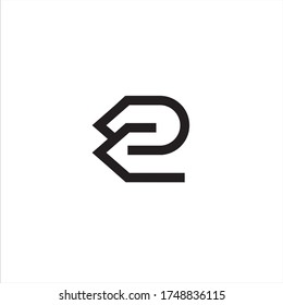 Letter E P Initial Logo Template Stock Vector (Royalty Free) 1748836115 ...