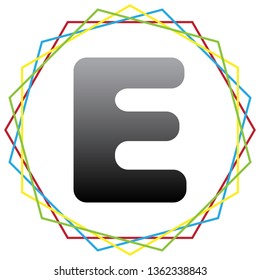 Letter E Sign Design Template Element Stock Vector (Royalty Free ...