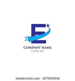 Letter E Star Logo Stock Vector (Royalty Free) 1075595942 | Shutterstock