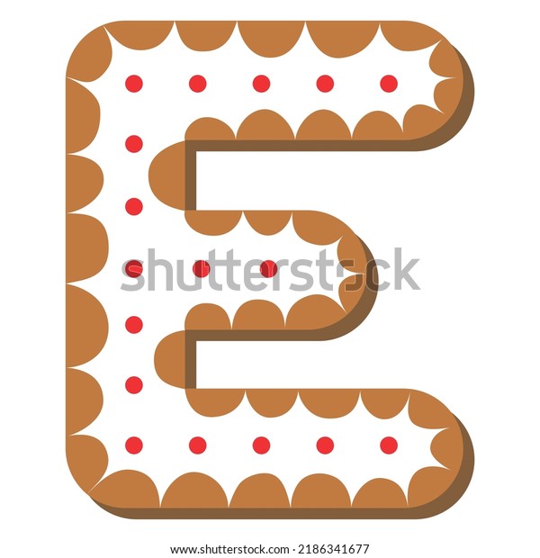 Letter E Vector Set Alphabet Holidays Stock Vector (Royalty Free ...