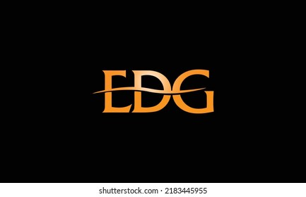 Letter Edg Logo Design Vector Stock Vector (Royalty Free) 2183445955 ...