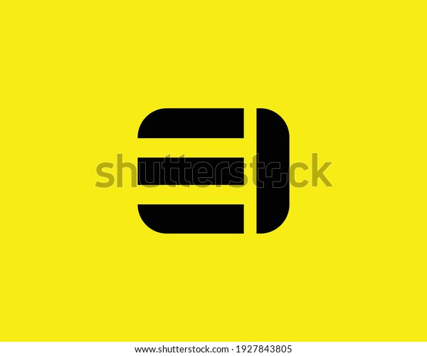 Letter Ei Logo Design Vector Template Stock Vector (Royalty Free ...