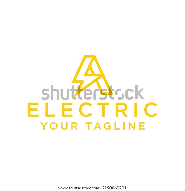 Letter Electric Logo Icon Vector Stock Vector (Royalty Free) 2190060701 ...