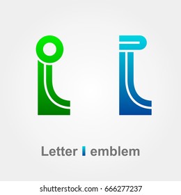 Letter Emblem Logo Template Vector Illustration Stock Vector (Royalty ...