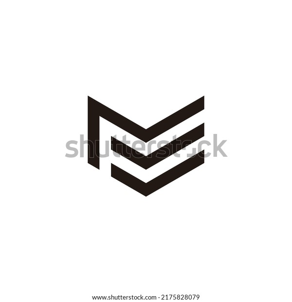 Letter Er R E Heart Geometric Stock Vector (Royalty Free) 2175828079 ...