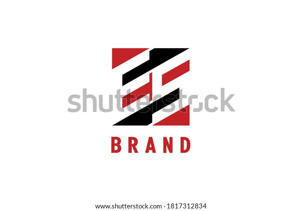 Letter Es Logo On Negative Space Stock Vector (Royalty Free) 1817312834 ...