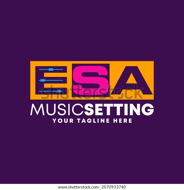 Letter Esa Logo Free Vector Stock Stock Vector (Royalty Free) 2070933740