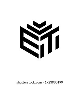 Letter Et Logo Design Icon Template Stock Vector (Royalty Free ...