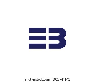 Letter Ev Be Logo Design Vector Stock Vector (Royalty Free) 1925744141 ...