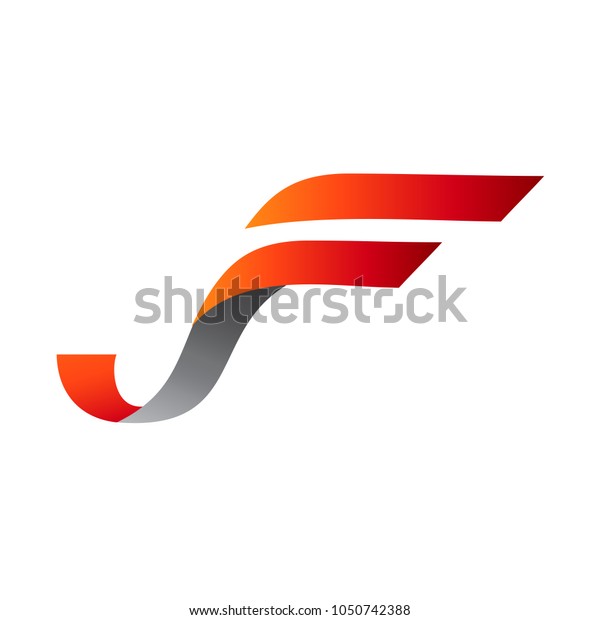 Letter F Abstract Logo Stock Vector (Royalty Free) 1050742388