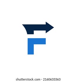 Letter F Arrow Logo Vector Icon Stock Vector (Royalty Free) 2160633363 ...