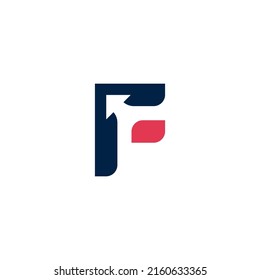 Letter F Arrow Logo Vector Icon Stock Vector (Royalty Free) 2160633365 ...