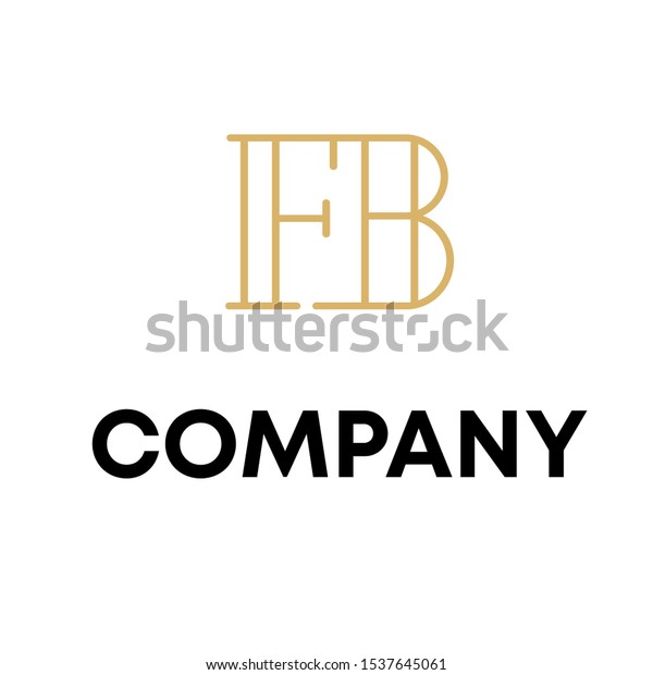 Letter F B Logo Vector Sign Stock Vector (Royalty Free) 1537645061 ...