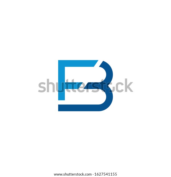 Letter F Letter B Modern Simle Stock Vector (Royalty Free) 1627541155 ...