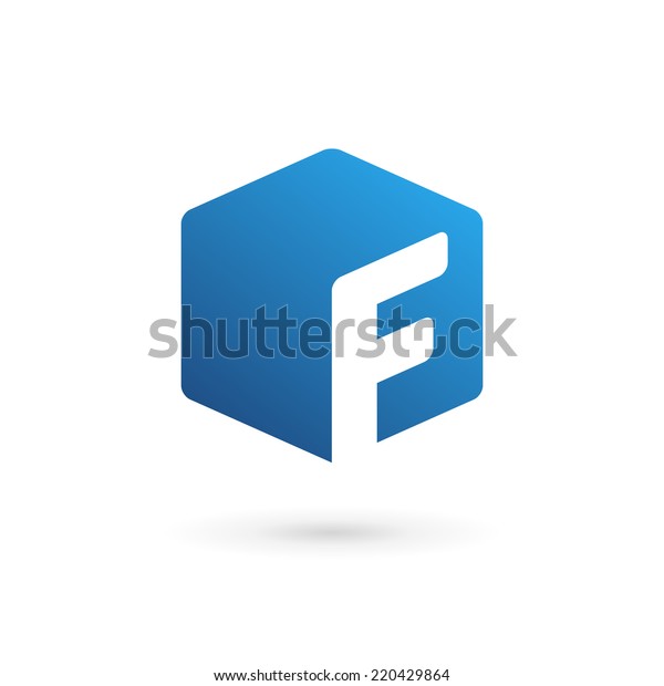 Letter F Cube Logo Icon Stock Vector (Royalty Free) 220429864 ...