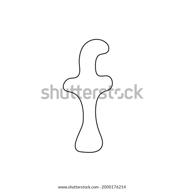 Letter F Drawing Vector Illustration Stock Vector (Royalty Free ...