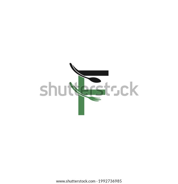 Letter F Fork Spoon Logo Icon Stock Vector (Royalty Free) 1992736985 ...