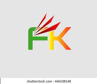 Letter F K Logo Stock Vector (Royalty Free) 446538148 | Shutterstock