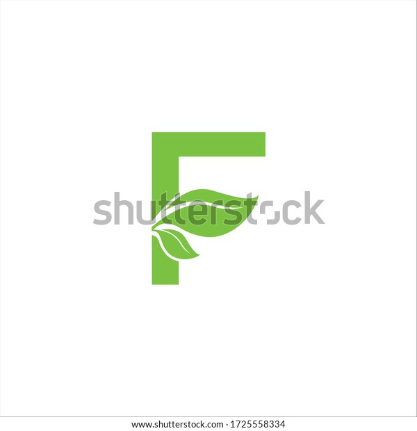 2,344 Letter F With Leaf Modern Logo Design Template Images, Stock ...