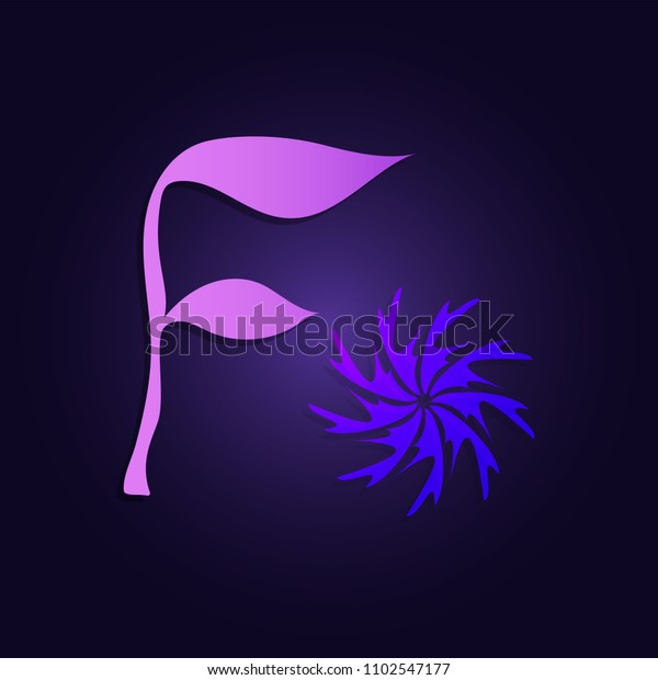 Letter F Logotype Design Shape Branch Stock Vector (Royalty Free ...