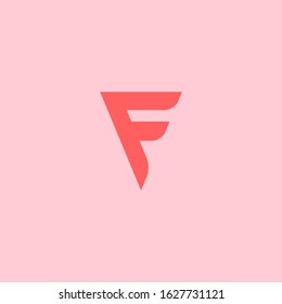 Letter F Minimalistic Vector Logo Modern Stock Vector (Royalty Free ...