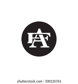 Letter F Monogram Circle Logo Stock Vector (Royalty Free) 330135761 ...