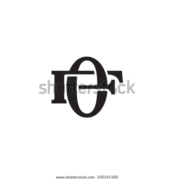 Letter F O Monogram Logo Stock Vector (Royalty Free) 330145100 ...