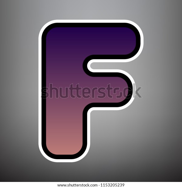 Letter F Sign Design Template Element Stock Vector (Royalty Free ...