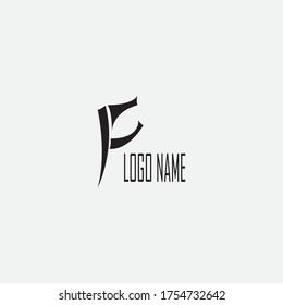 Letter F Simple Logo Creative Illustrations Stock Vector (Royalty Free ...
