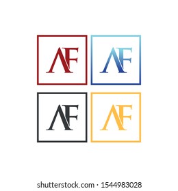 Letter F Square Logo Set Vector Stock Vector (Royalty Free) 1544983028 ...