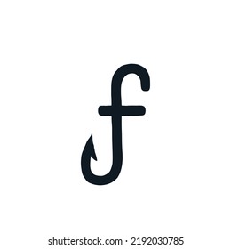 Letter F Symbol Sharp Hook Logo Stock Vector (Royalty Free) 2192030785 ...